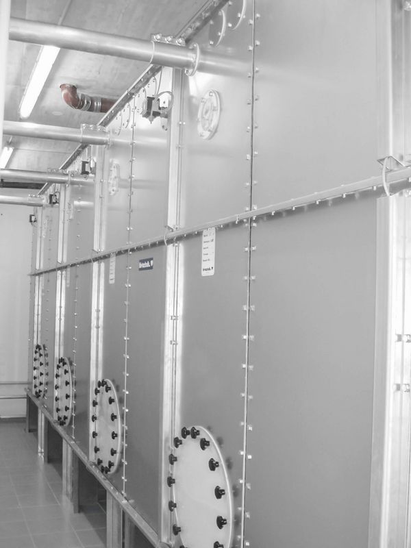 Indoor silo angular fluidized bed - HB-Technik