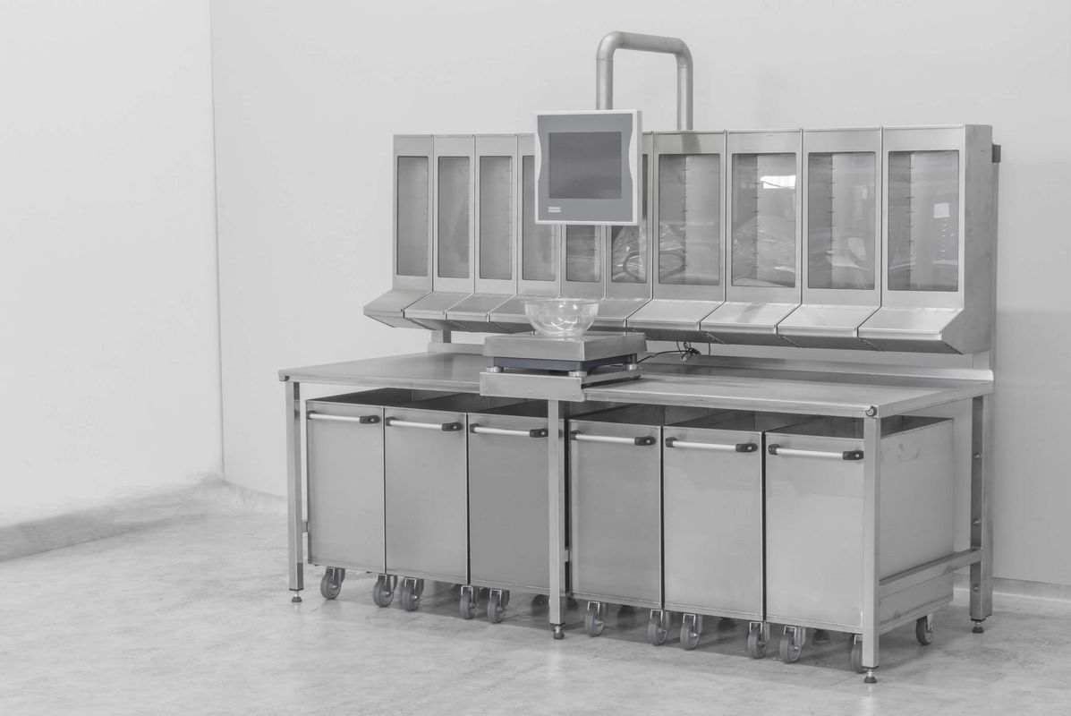 Manual ingredient weighing table - HB-Technik
