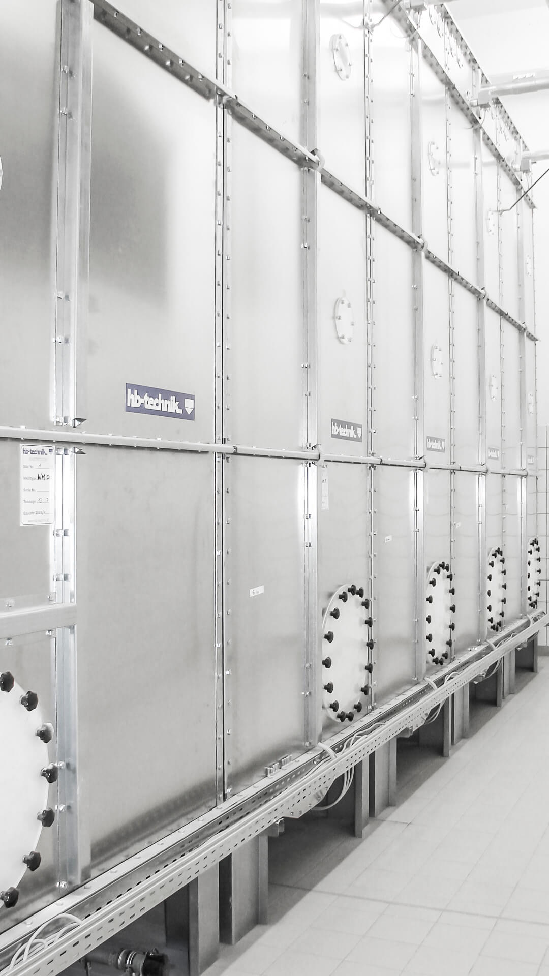 Indoor silo angular fluidized bed - HB-Technik