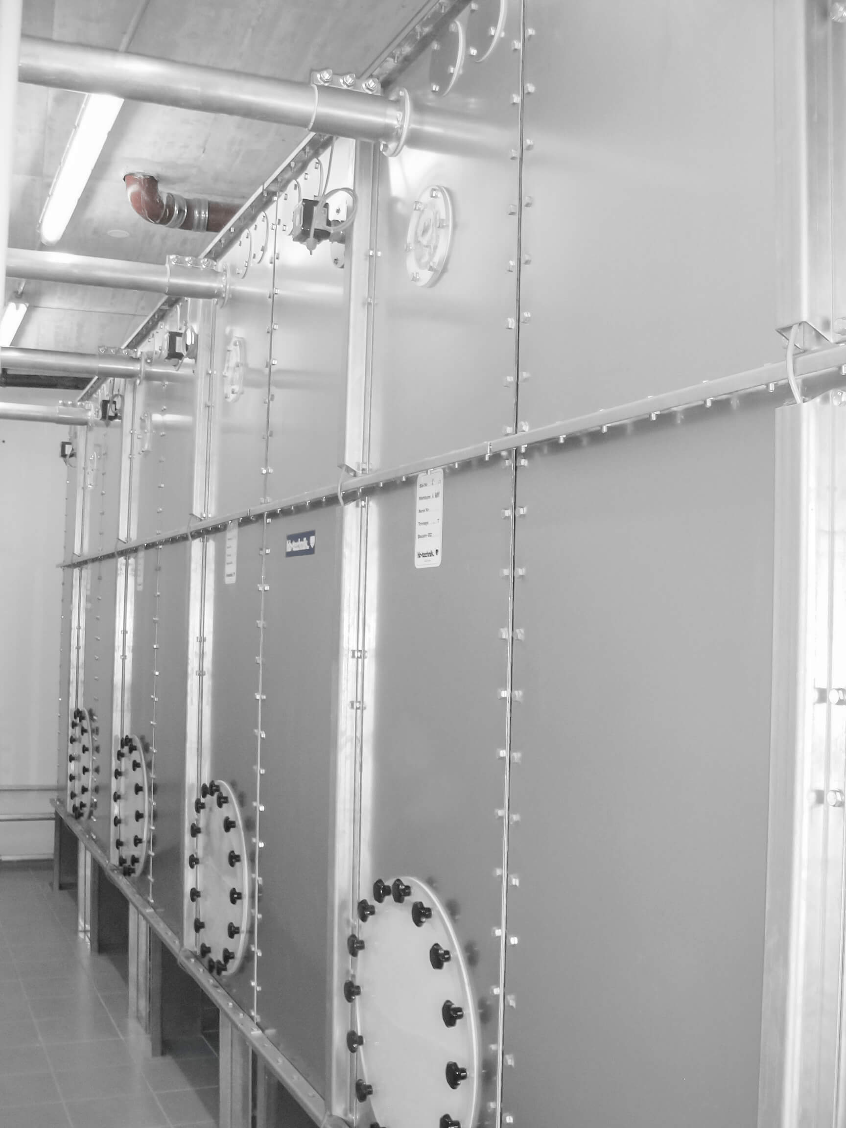 Indoor silo angular fluidized bed - HB-Technik