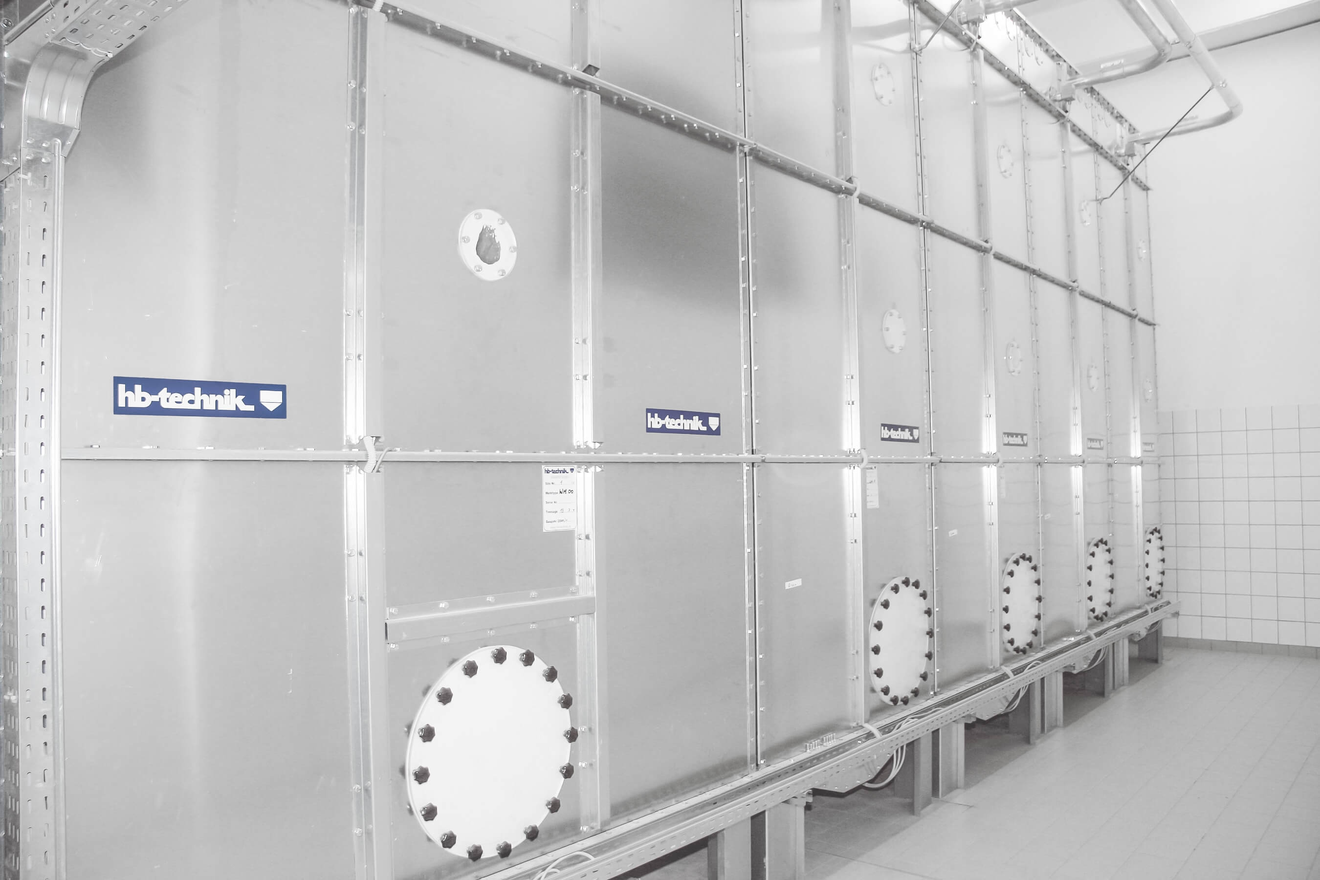 Indoor silo angular fluidized bed - HB-Technik